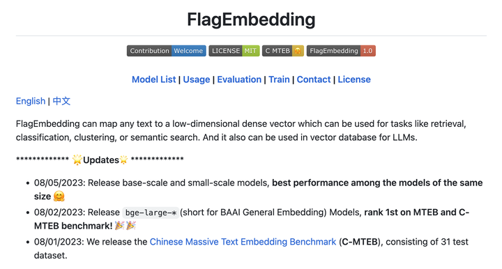 FlagEmbedding｜BGE｜向量嵌入 - 知乎