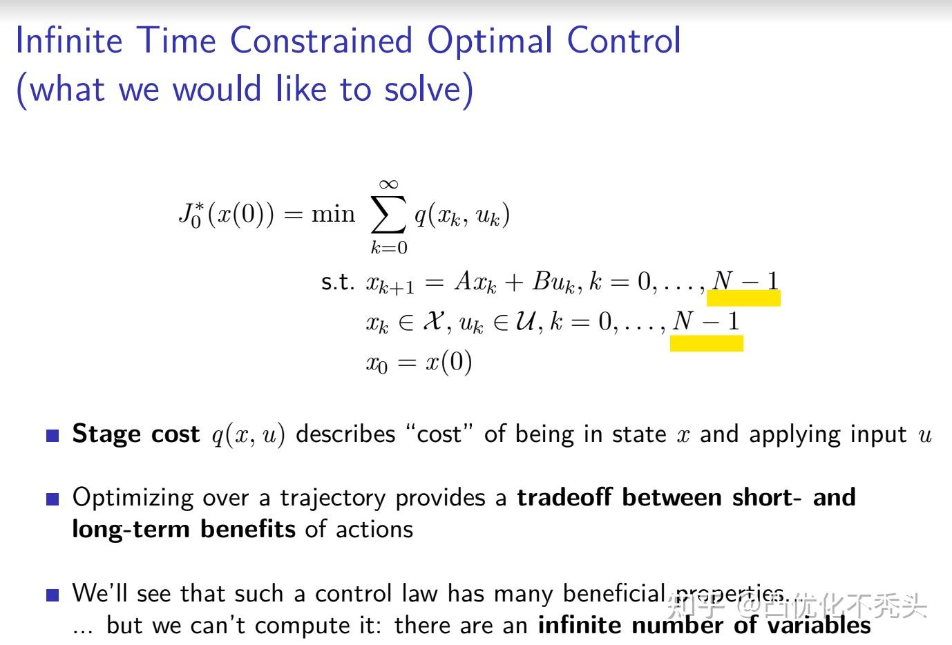 【Linear MPC入门】Model Predictive Control Algorithm, Feasibility and Stability - 知乎