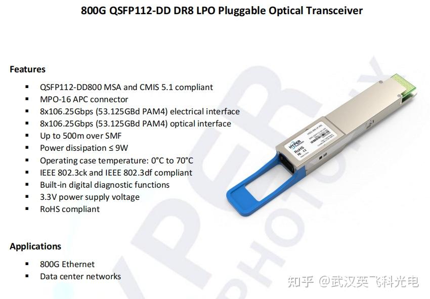 400G/800G LPO光模块：重塑能效边界，驱动数据中心与AI网络革命 - 知乎