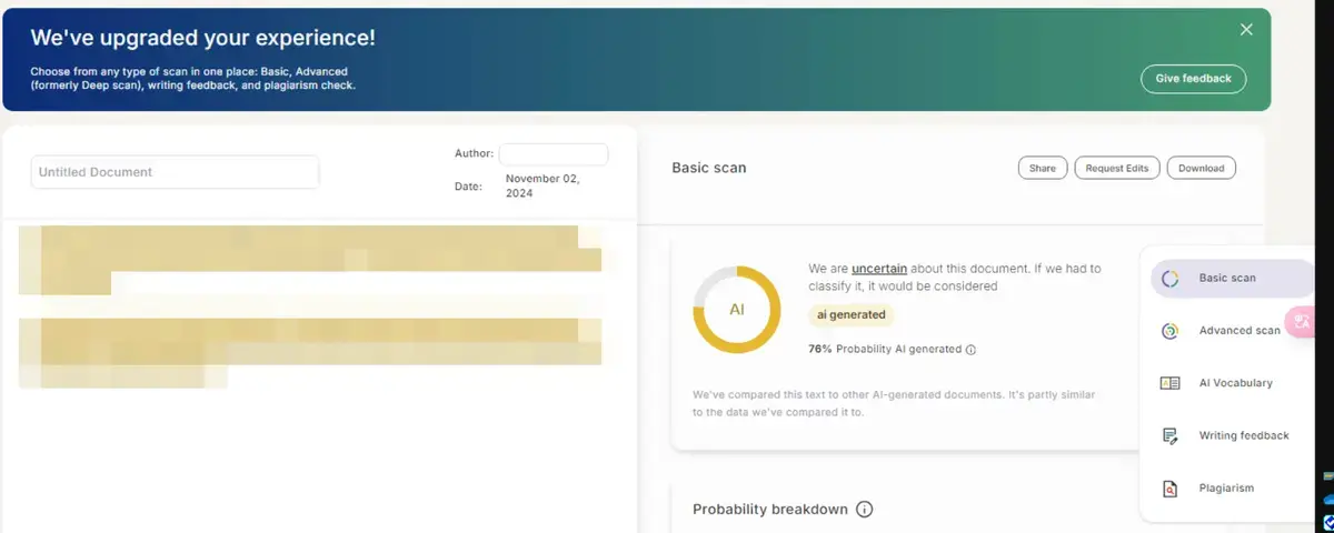 gptzero的判断是不是有问题？ - 知乎