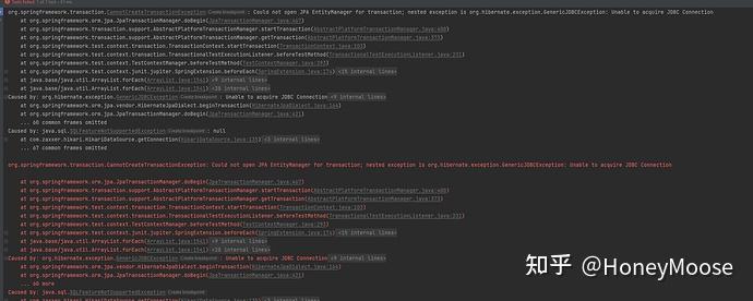 Spring 项目启动测试的时候错误：Unable to acquire JDBC Connection - 知乎