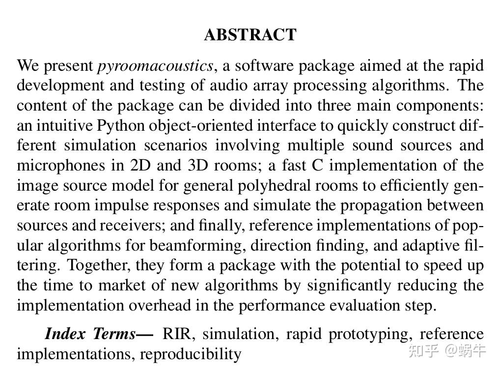 声学环境仿真新视角：pyroomacoustics - 知乎