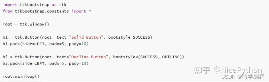 Python Gui编程:tkinter 关于 Ttkbootstrap 的使用 知乎