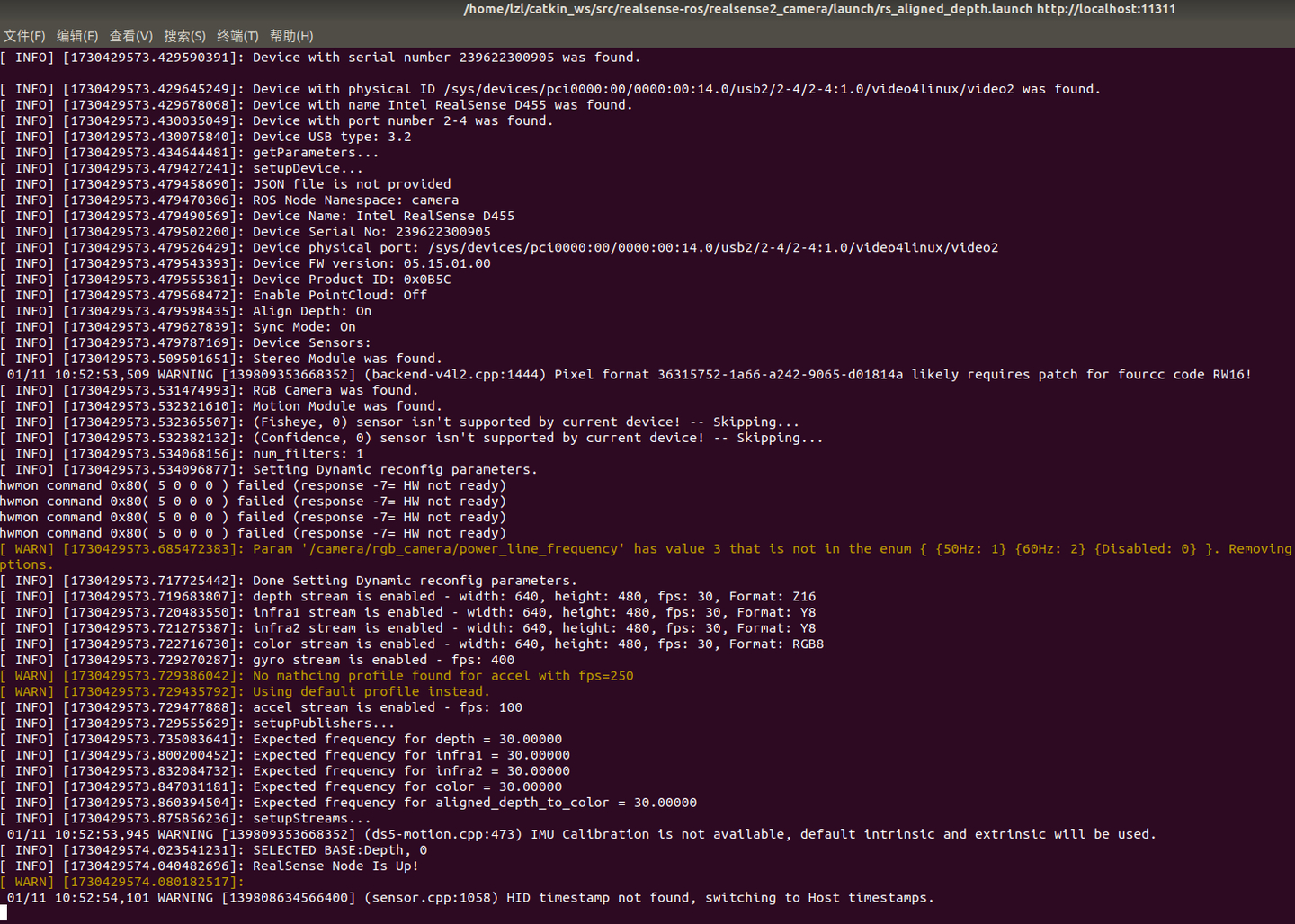 使用ROS发布aligned_depth_to_color/image_raw话题读取深度信息 - 知乎