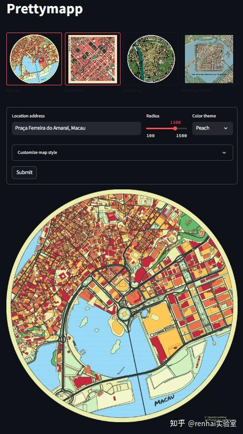 Prettymaps&streamlit：秒出好看的地图海报 - 知乎