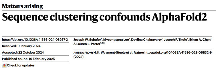 2025-Sequence clustering confounds AlphaFold2 - 知乎