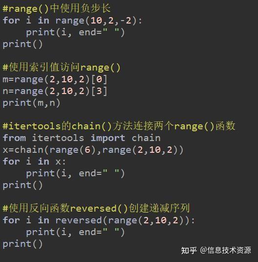 Python基础入门之range()函数用方法详解 - 知乎