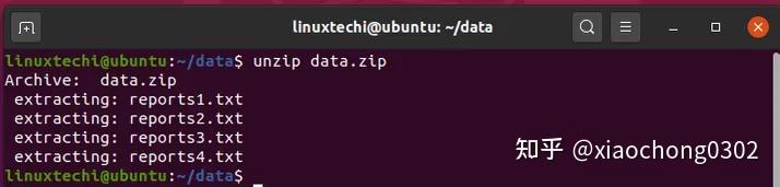 Linux zip 和 unzip 命令使用案例 - 知乎