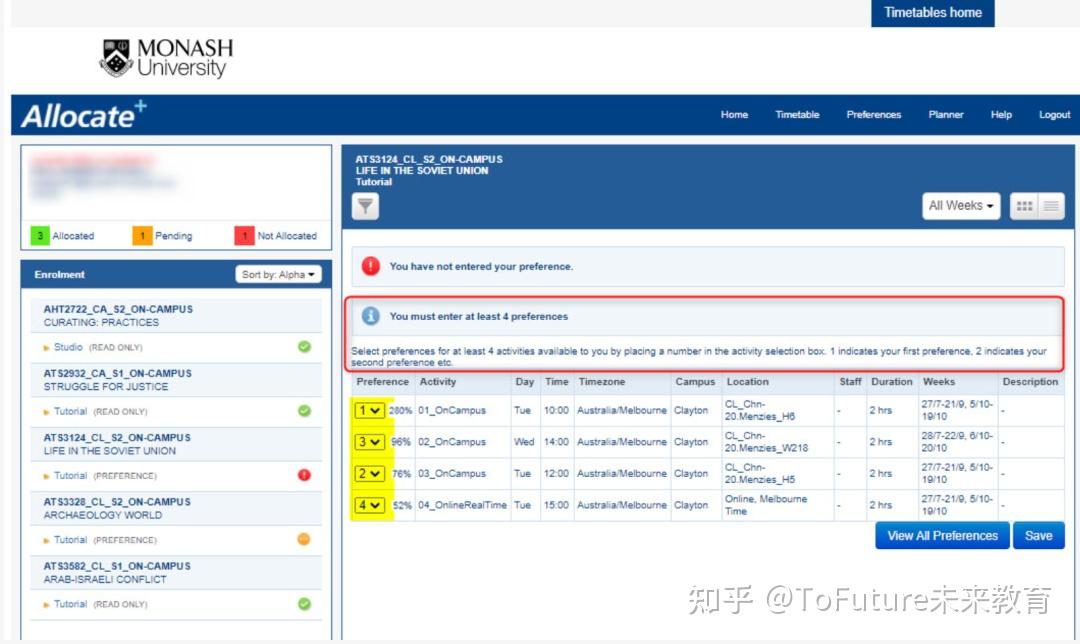 Monash蒙纳士新学期手册| enrol+选课表+授课模式+校历 - 知乎