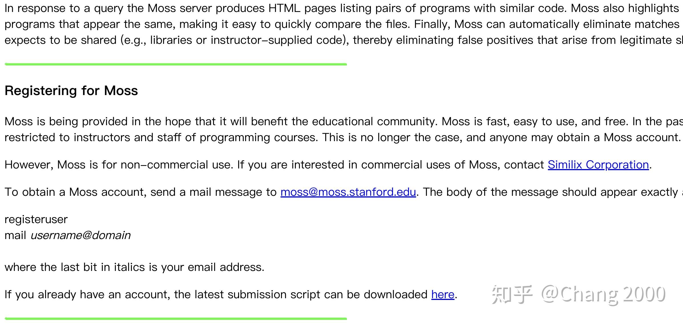 Use MOSS On Your Computer- 如何使用MOSS代码剽窃检测系统 - 知乎