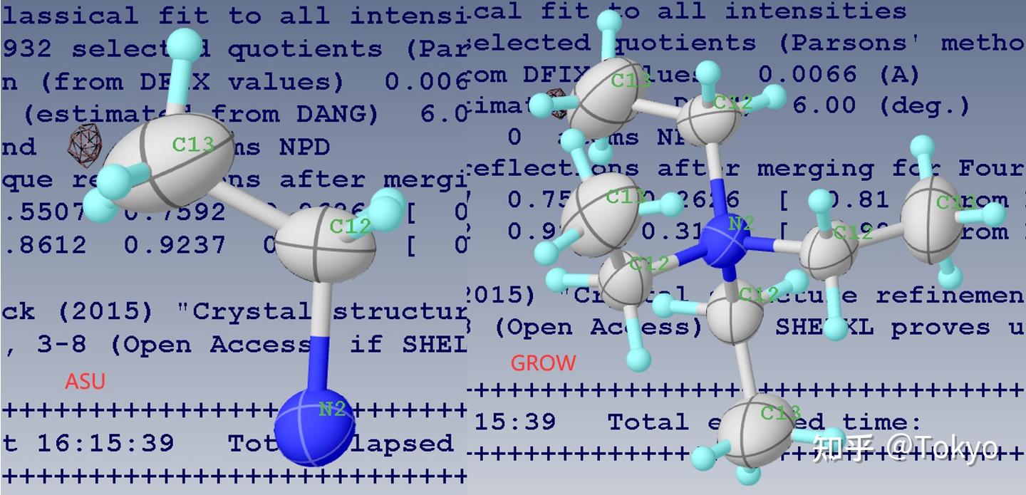 无序示例-甲基三乙基铵阳离子二重无序(无序理解) - 知乎