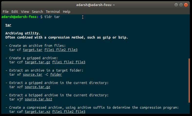 TLDR 页：Linux 手册页的简化替代品 - 知乎