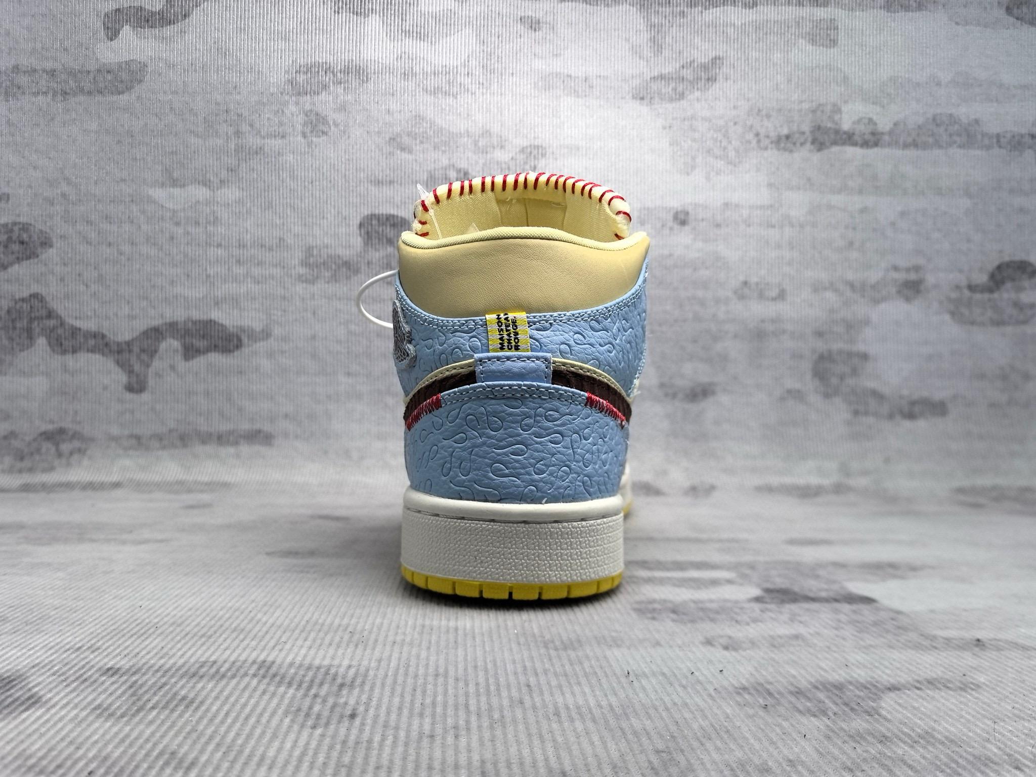 乔丹 Air Jordan 1 Mid Fearless x Maison Chateau 非洲风情蓝黄中帮复古篮球鞋 - 知乎