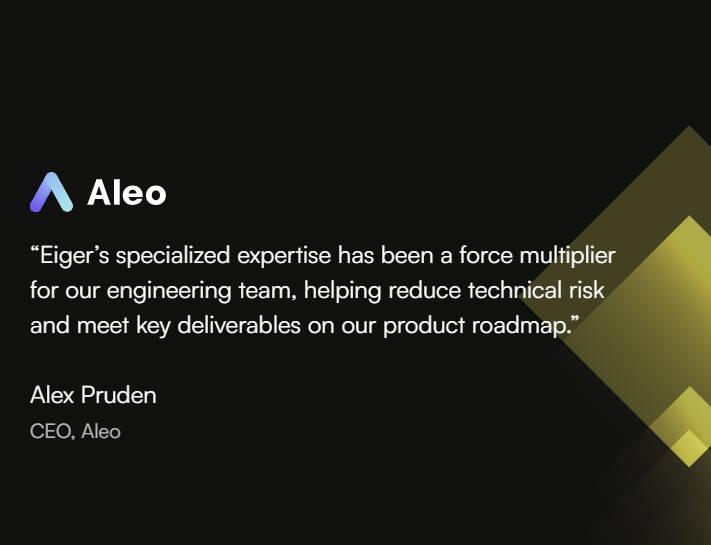 Aleo首席执行官 Alex Pruden 接受Eiger专访 - 知乎