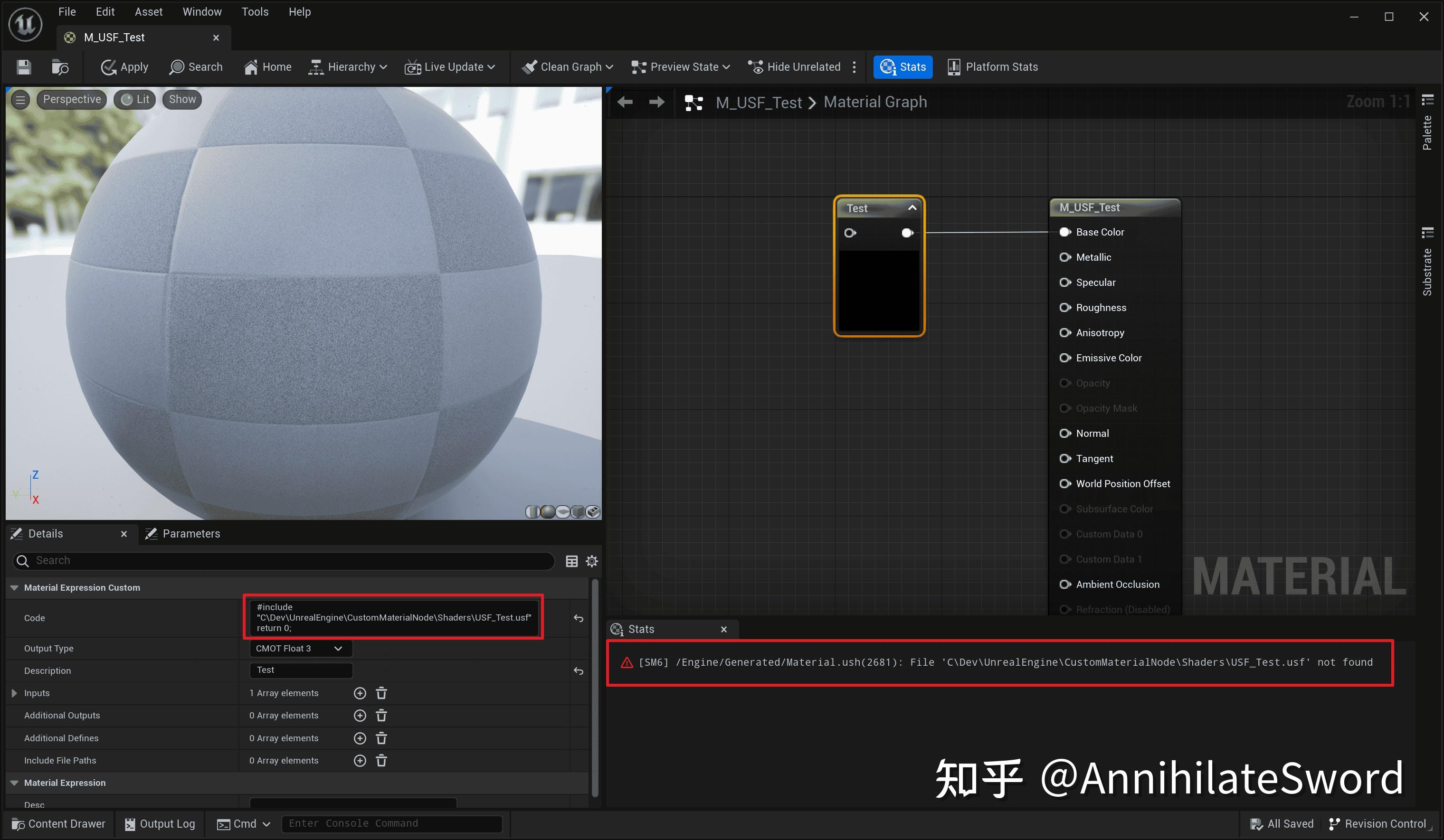 【UE5】材质自定义节点使用 USF - 知乎