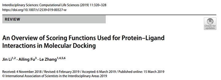 2019-An Overview of Scoring Functions Used for Protein–Ligand ...