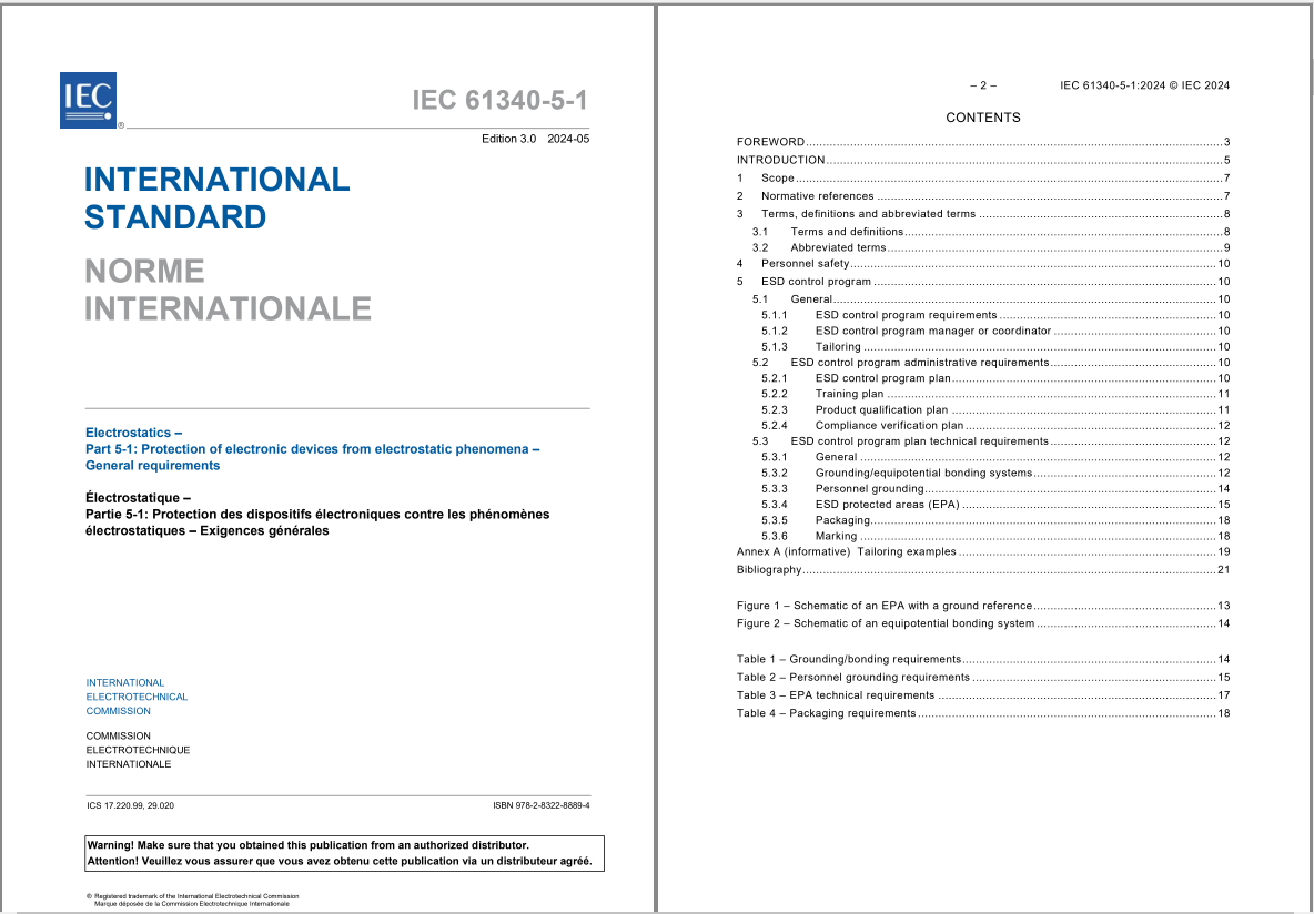 IEC 61340-5-1防静电国际认证标准下载？ - 知乎