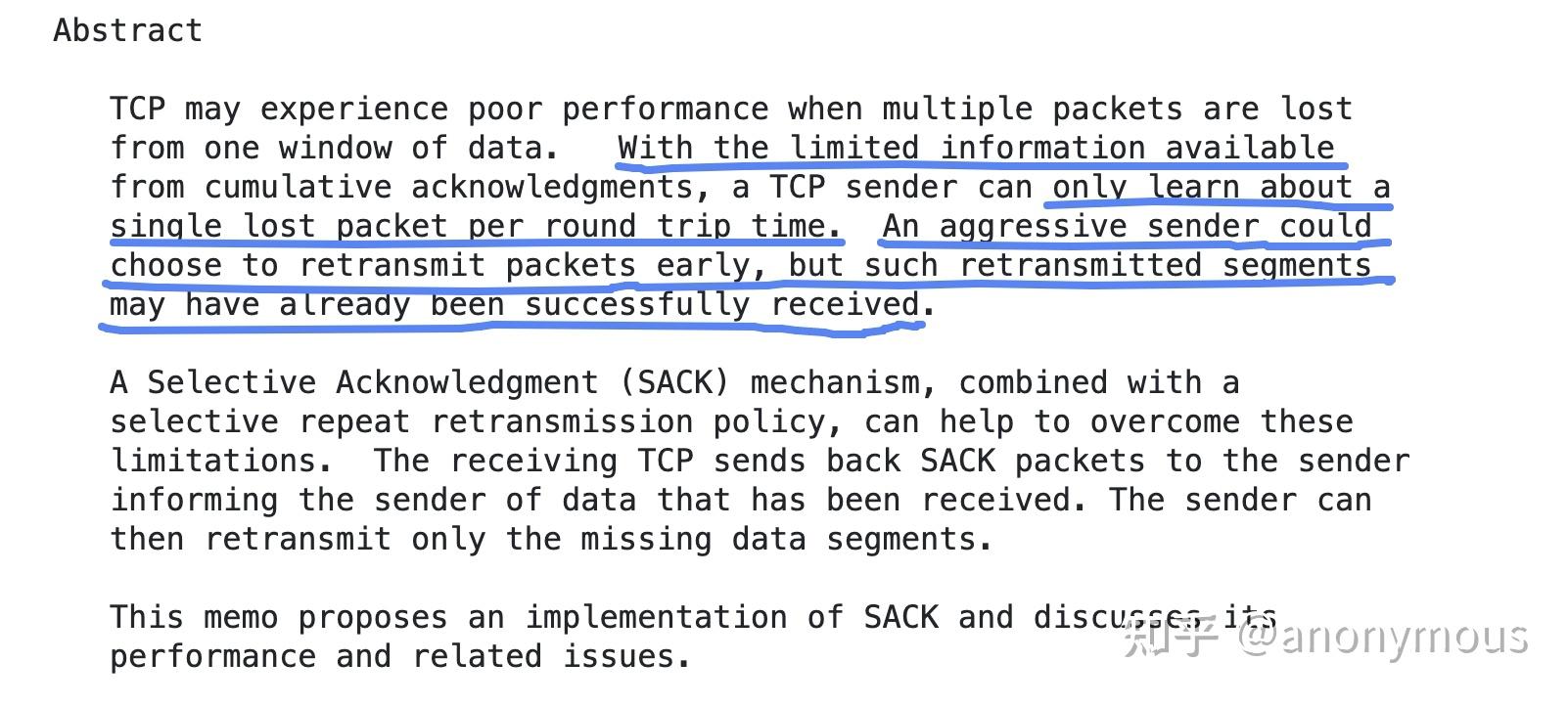TCP 的演化史-sack 与 reordering metric - 知乎