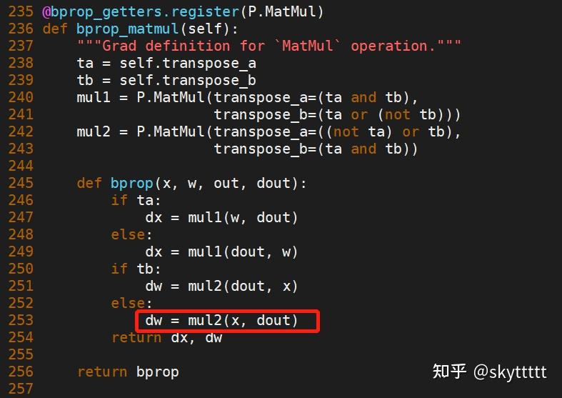 MindSpore求导传入sens值时infer报错For 'MatMul', the input dimensions - 知乎