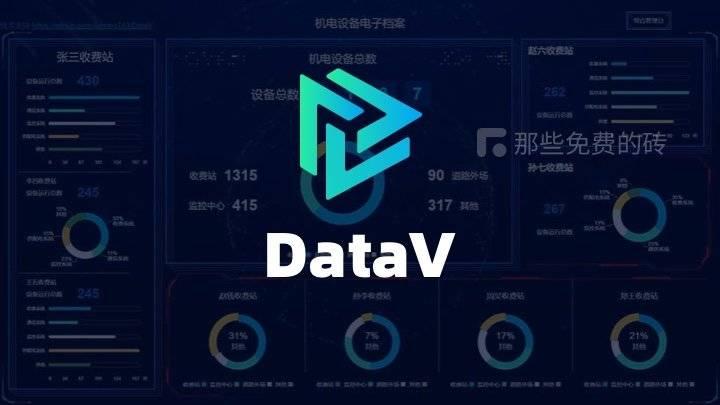 DataV - 免费开源的 Vue / React 大屏数据展示组件库，使用简单、效果酷炫的前端数据可视化开发插件 - 知乎
