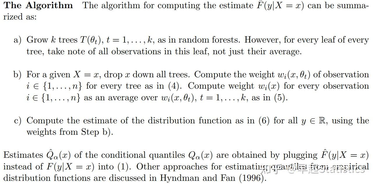 Quantile Regression Forests - 知乎