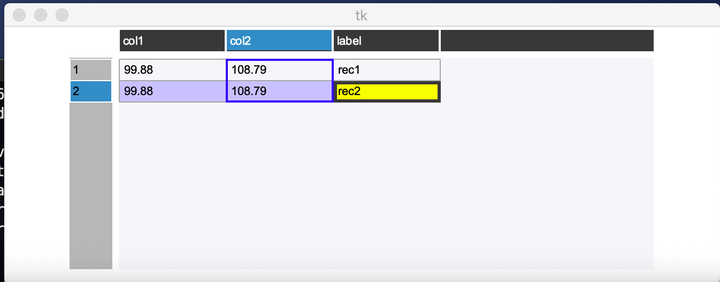 [TkinterTable] Tkinter上的表格GUI - 知乎