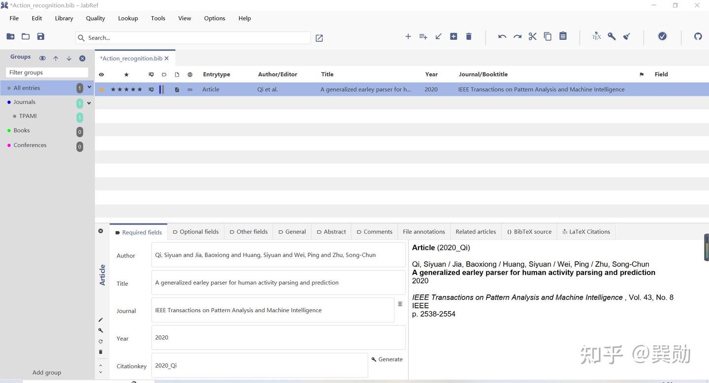 从零开始文献管理——JabRef 入门与使用 - 知乎