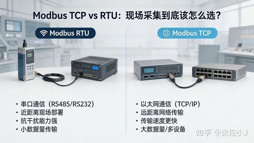 Modbus TCP vs RTU：现场数据采集到底该怎么选？ - 知乎
