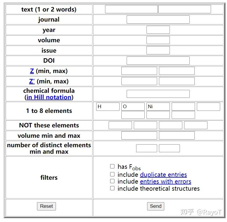 Crystallography Open Database COD 查询结构并获得cif文件的简单方法 - 知乎