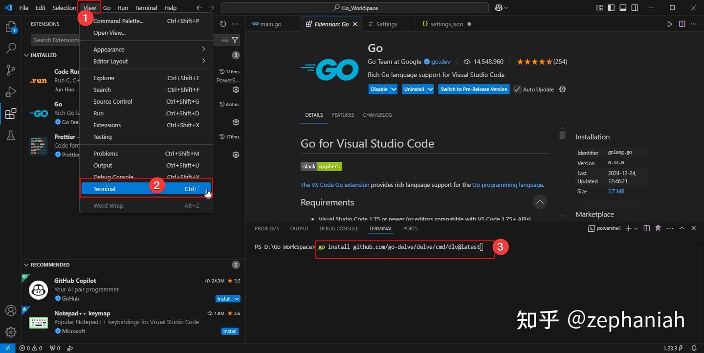 golang安装和VScode工具的基本配置和几个常用的插件 - 知乎