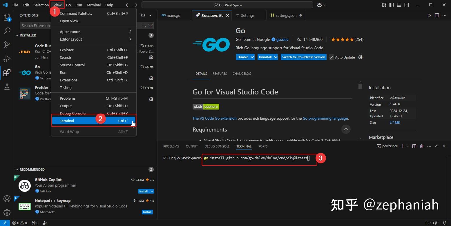 golang安装和VScode工具的基本配置和几个常用的插件 - 知乎
