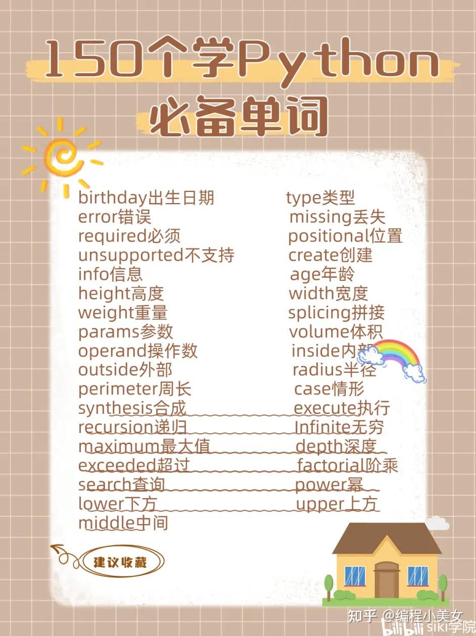 3天学完，150个学Python必备单词！ - 知乎
