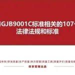 与GJB9001C标准相关的107个法律法规和标准-PPT可获取！ - 知乎