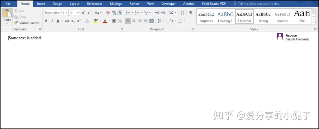 Java版Word开发工具Aspose.Words功能解析：在Word（DOCX / DOC）中插入或删除注释 - 知乎