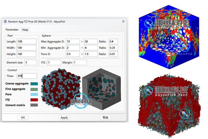 Abaqus随机骨料过渡区孔隙三维网格插件：Random Agg ITZ Pore 3D (Mesh) - 知乎