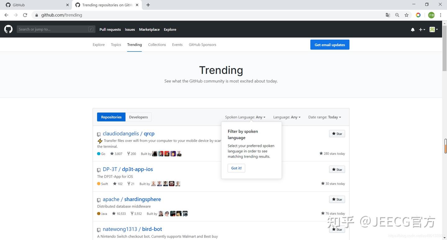 三分钟教你如何用Github找开源项目--值得一看！ - 知乎