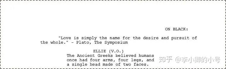 电影 | 英文剧本的正确格式。 - 知乎