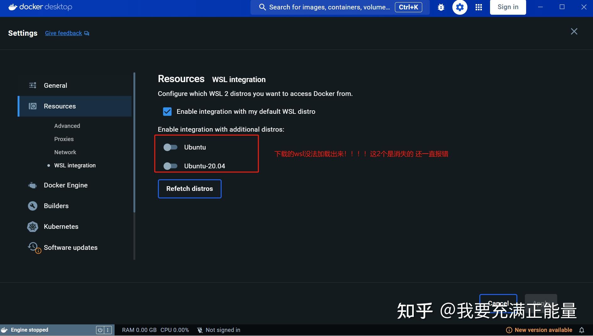 Failed to find installed WSL 2 distros. 错误的解决方案 - 知乎