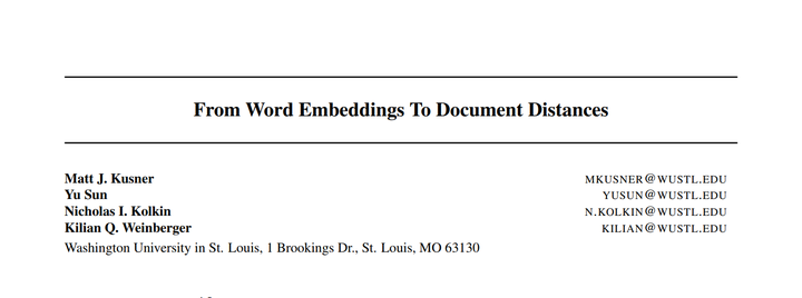 词移距离 Word Mover's Distance - 知乎