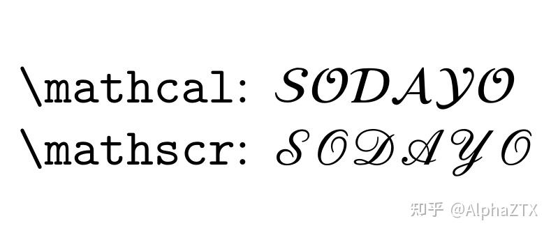 【LaTeX/unicode-math】使用不同风格的「花体」字母 - 知乎