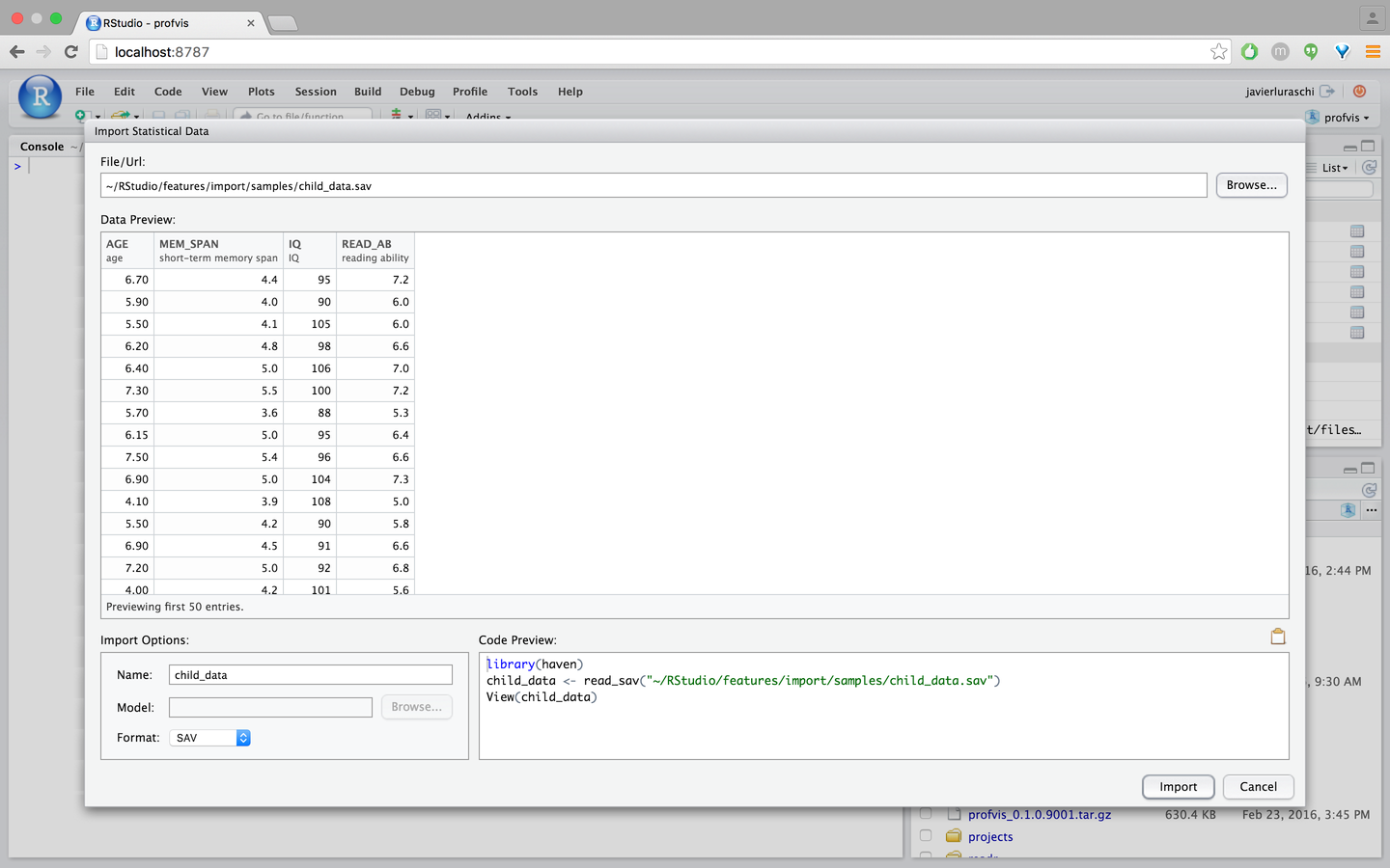 用RStudio导入数据 - 知乎