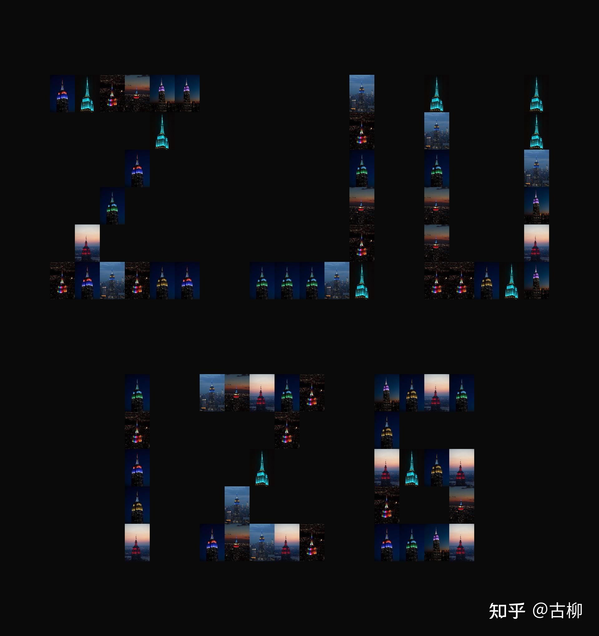 用 p5.js 实现图片组成的文字效果（含2D和3D版本的代码） - 知乎