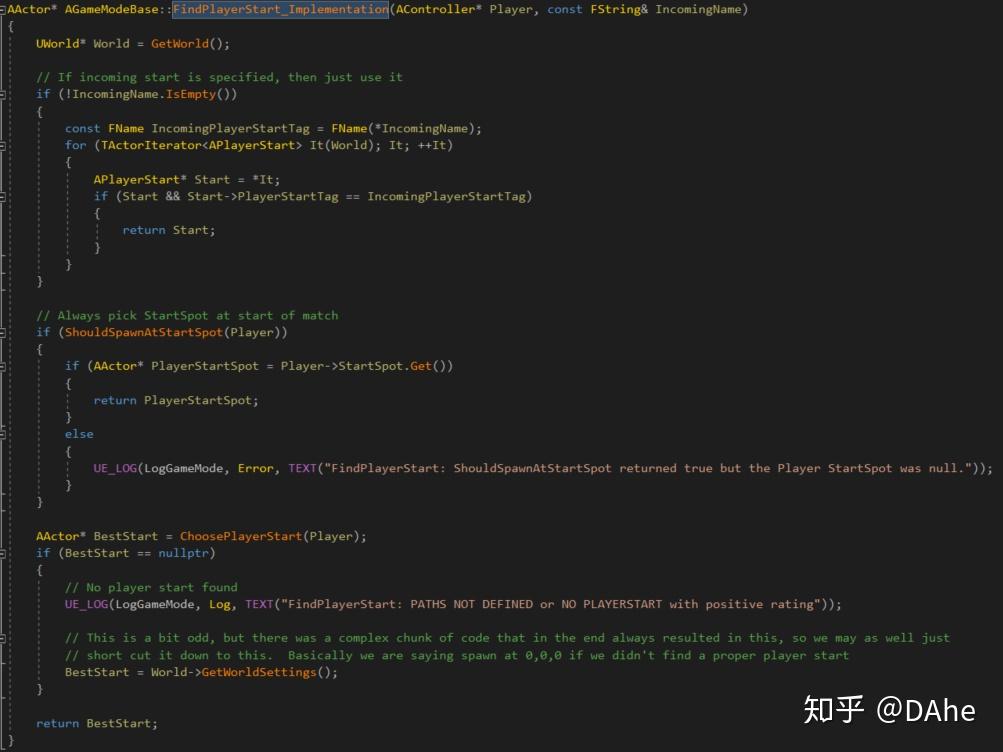 UE4.24源码分析 - PlayerStart - 知乎