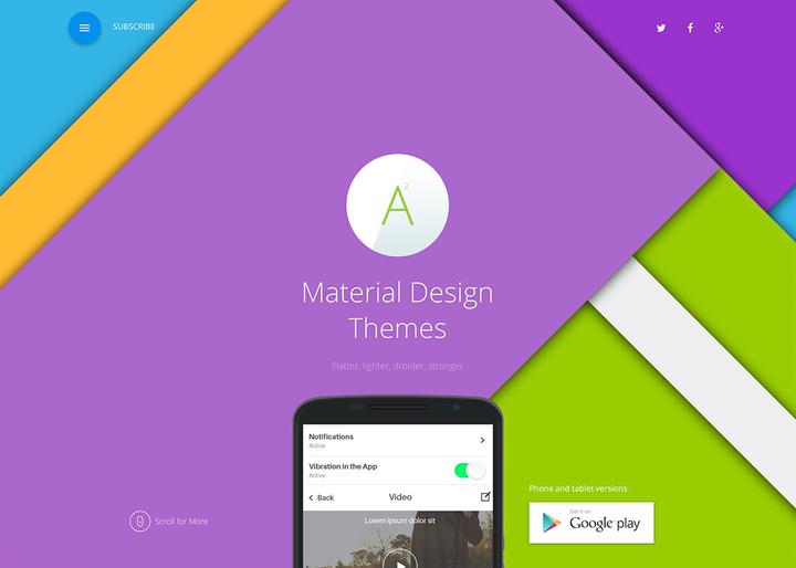 20 Awesome WordPress Material Design Themes For Landing Pages ...