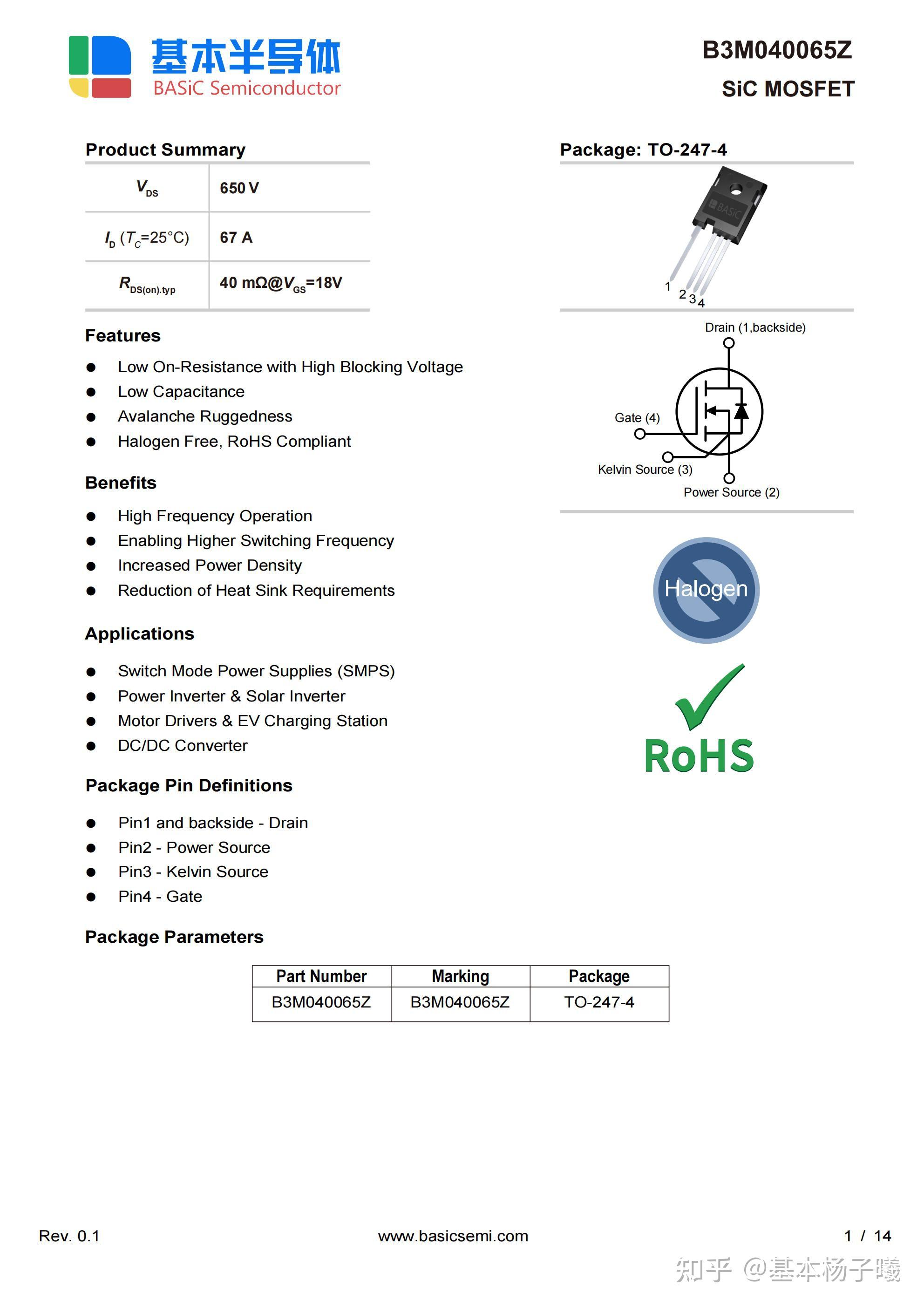 倾佳电子户储逆变器的DC-DC隔离级（DAB拓扑）中采用B3M040065Z SiC MOSFET并运行于60kHz的核心价值分析报告 - 知乎