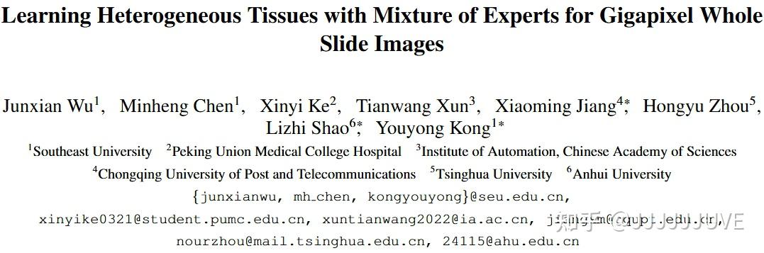 [CVPR 2025] Learning Heterogeneous Tissues with Mixture of Experts for Gigapixel Whole Slide ...