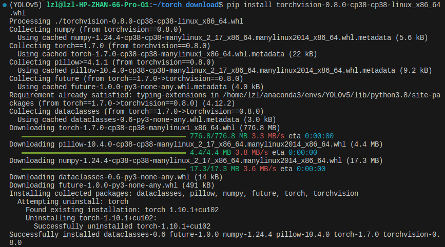 Ubuntu配置torch环境踩坑记录（以.whl离线包安装） - 知乎