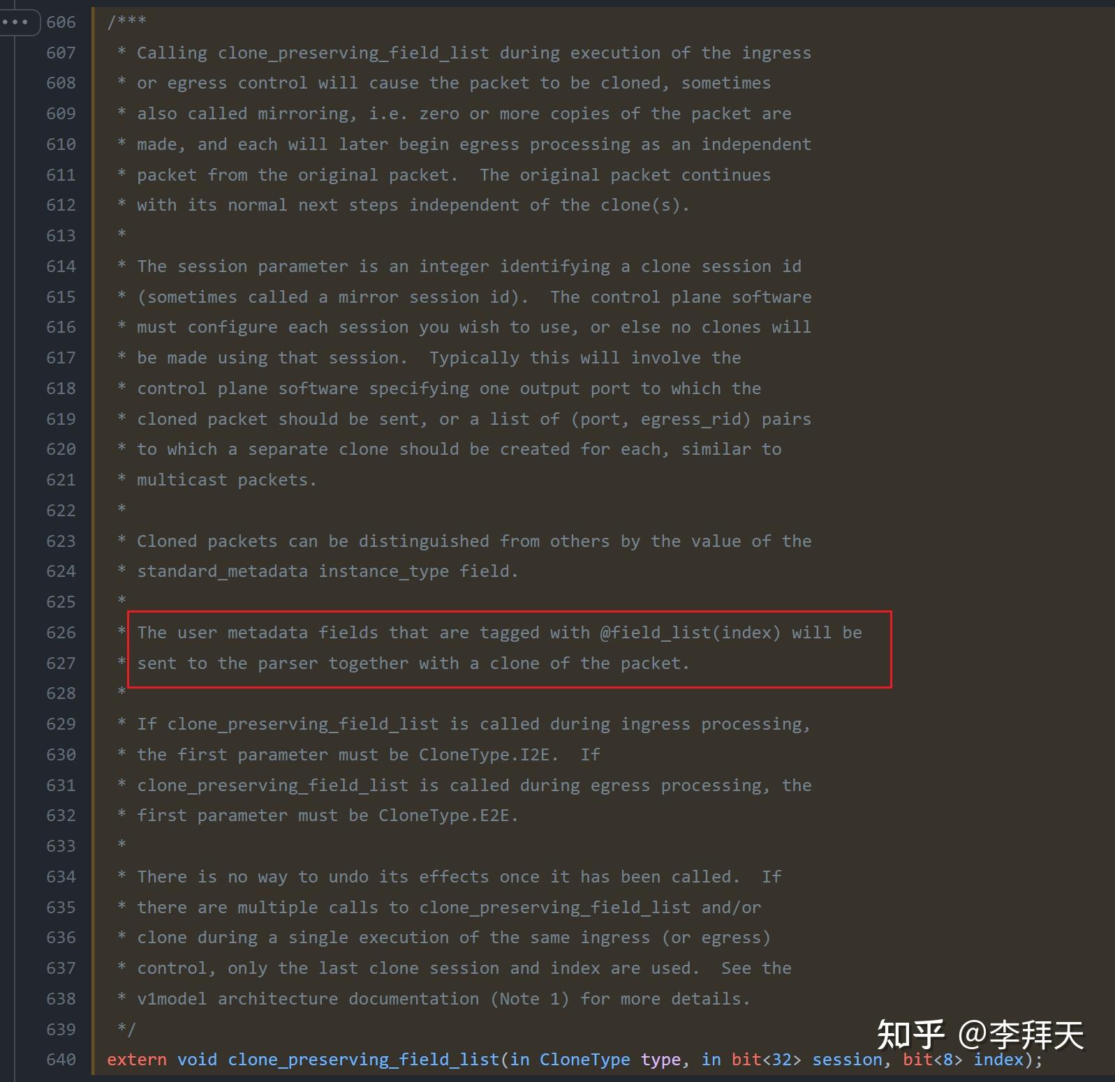 P4-16版本更新：clone3: Using deprecated feature clone3. Please use 'clone_preserving_field_list ...
