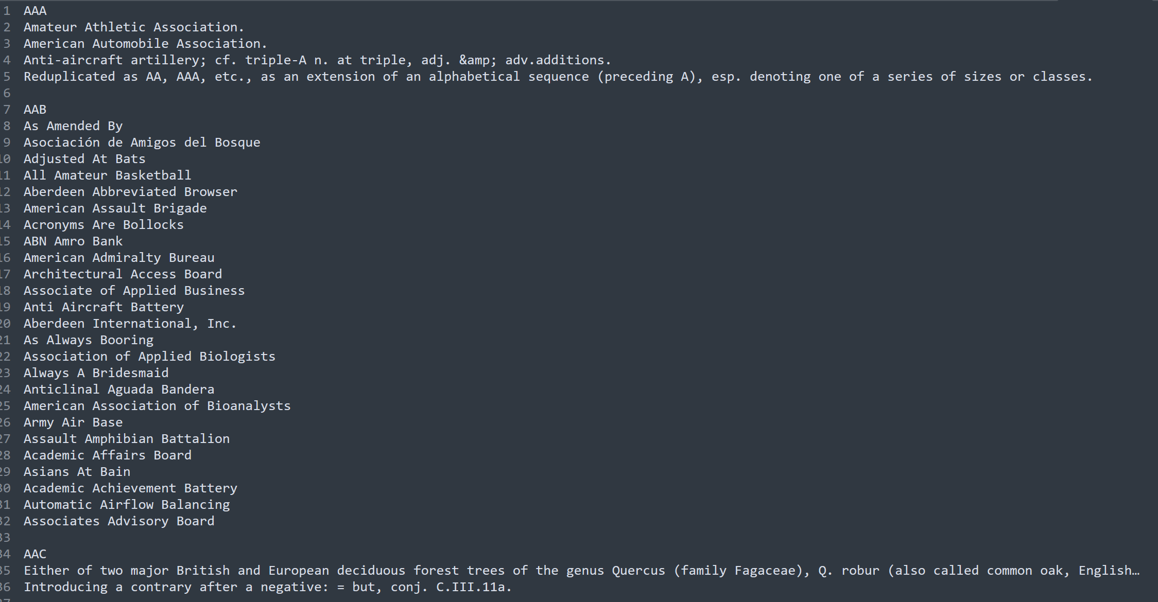 英语中3个字母的组合缩写是否已经被使用完毕了？ - 知乎