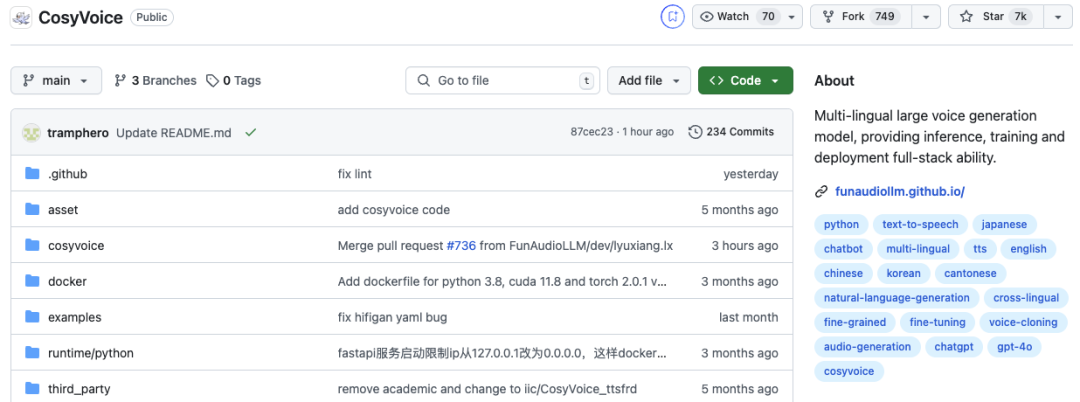 阿里多语言语音生成模型2.0：CosyVoice，还支持了方言。 - 知乎